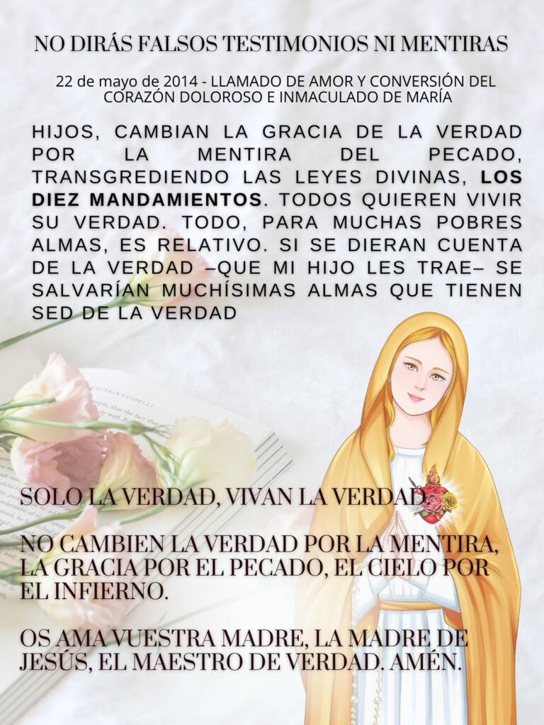 Octavo Mandamiento – APOSTOLADO DE LOS SAGRADOS CORAZONES UNIDOS DE ...